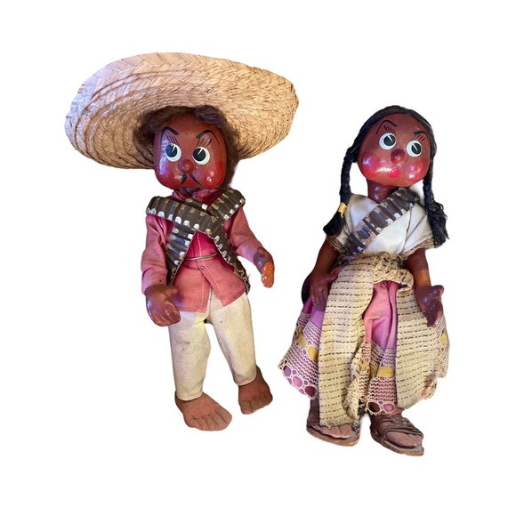 Toys | Handcrafted Paper Machete Mexican Boy And Girl Dolls Set | Poshmark